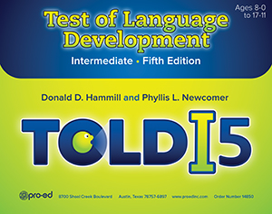 - Test of Language Development- Intermediate (TOLD: I-5) Speech-Therapy ...